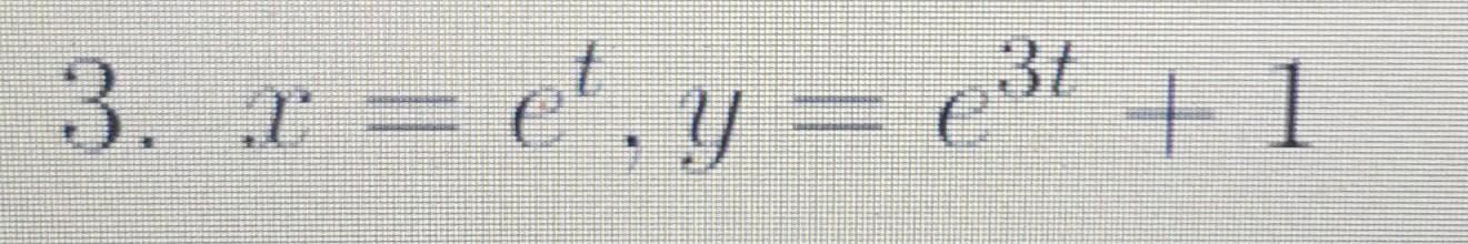 Solved calculus 2 parametric calc. eliminate the parameter | Chegg.com