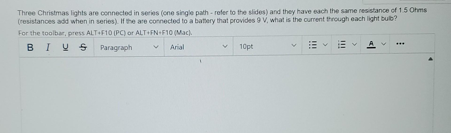 Solved Three Christmas lights are connected in series (one | Chegg.com