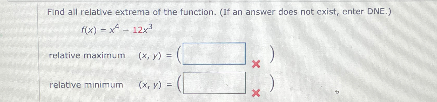 Solved Find all relative extrema of the function. (If an | Chegg.com