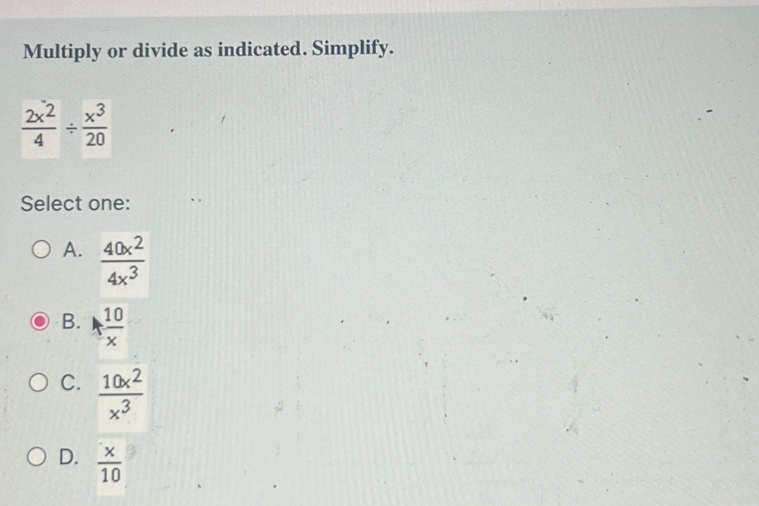 Solved Multiply or divide as indicated. | Chegg.com