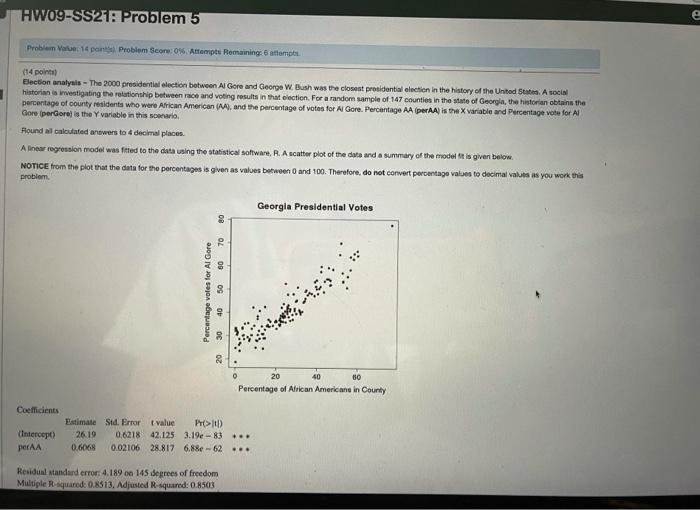 Solved HW09-SS218 Problem 5 e Problema 14 pon Problem Score: | Chegg.com