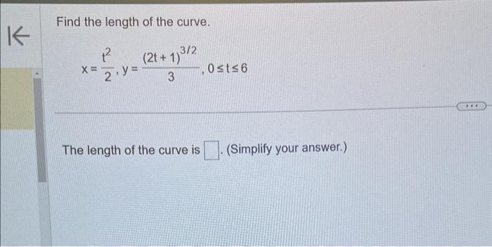 Solved Find the length of the curve. | Chegg.com