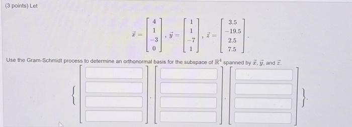 Solved ( 3 points) Let | Chegg.com