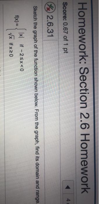 Solved Homework Section 2 6 Homework 40 Score 0 67 Of 1 Pt
