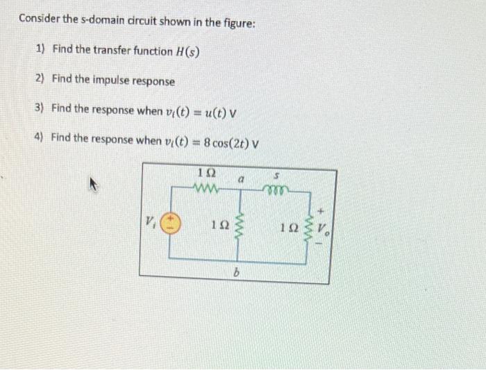 Solved Consider the 5-domain circuit shown in the figure: 1) | Chegg.com