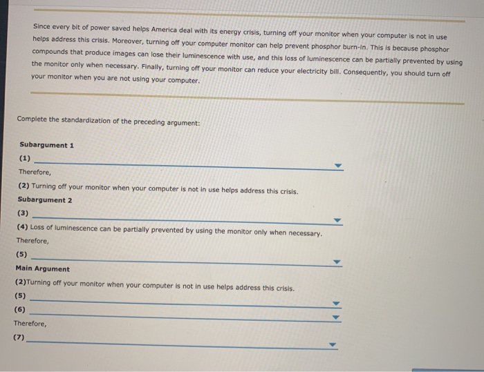 Solved 3. Standardizing Arguments- Practice Any number of | Chegg.com