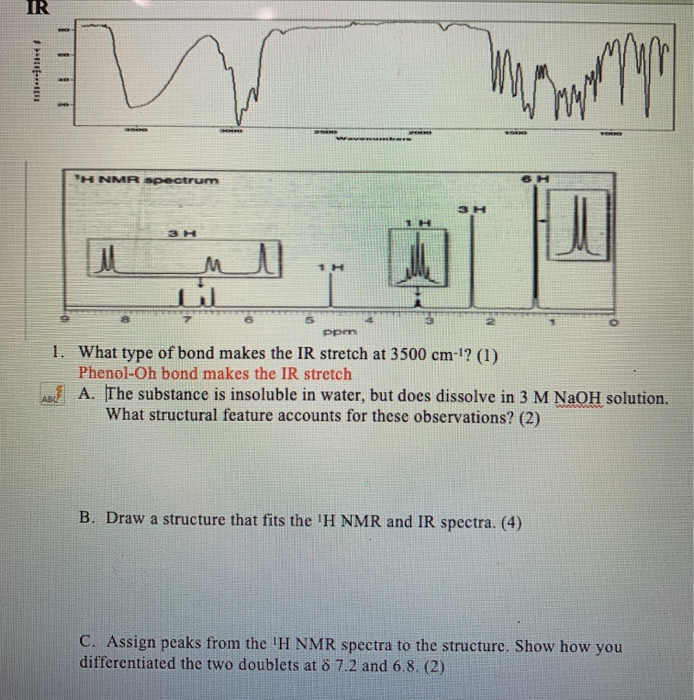 Solved A compound with the formula C10H140 exhibits the IR | Chegg.com