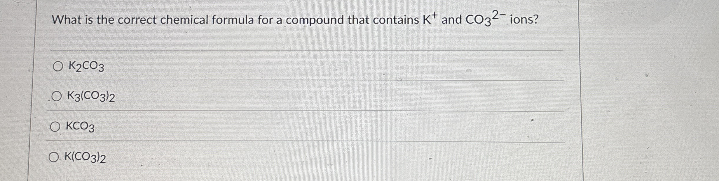 Solved What is the correct chemical formula for a compound | Chegg.com