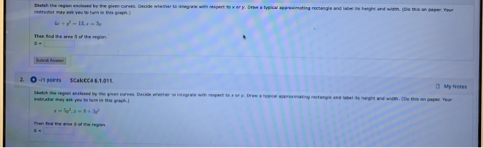 Solved typical approximating rectangle and label its height | Chegg.com