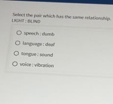 Solved Select the poir which has the same relationship. UEHT | Chegg.com