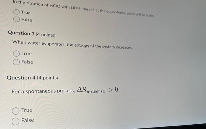 Solved In the titration of HCIO with LIOH, the pH at the | Chegg.com