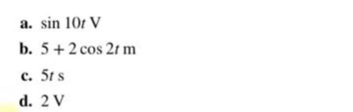 Solved 2.24 Classify the following signals as static or | Chegg.com