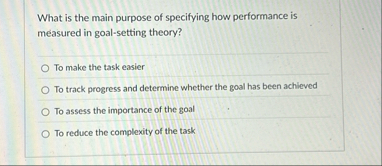 Solved What is the main purpose of specifying how | Chegg.com