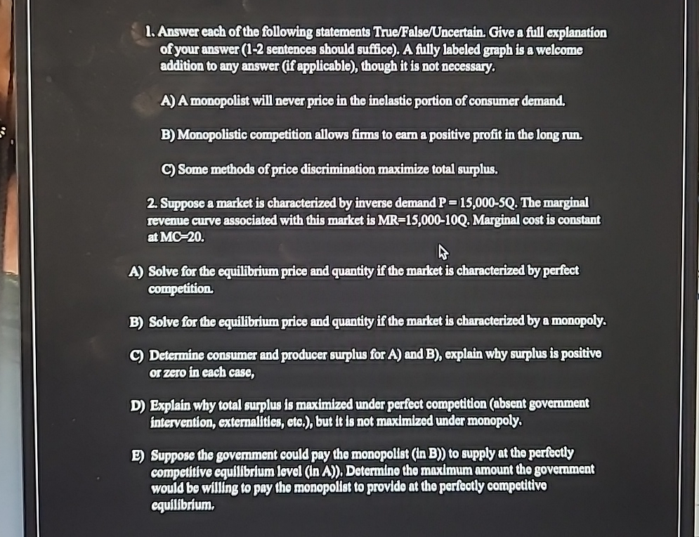 Solved Answer each of the following statements | Chegg.com