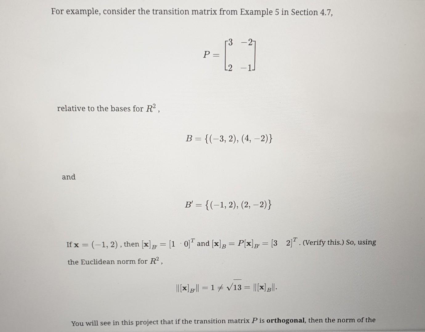 Solved You will see in this project that if the transition | Chegg.com