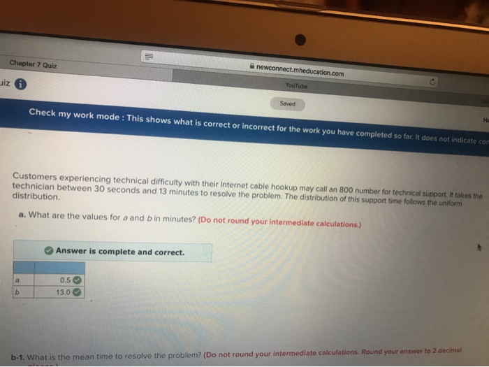 Solved: Chapter 7 Quiz Newconnect.mheducation.com Uiz A Yo... | Chegg.com