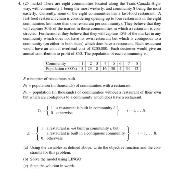 Solved please use LINGO as per the directions. answers using | Chegg.com