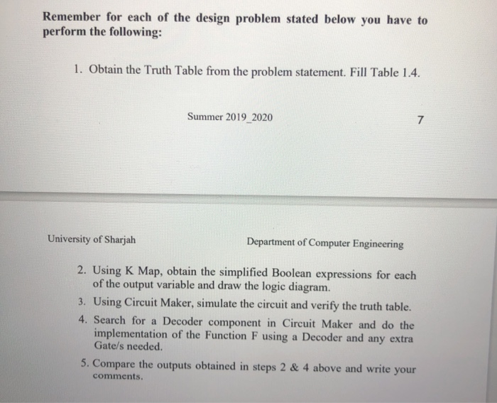 Solved Part 4 Design A Combinational Circuit Using Basic 8609