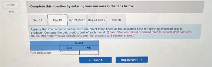 Ellix Company manufactures two models of ultra-high | Chegg.com