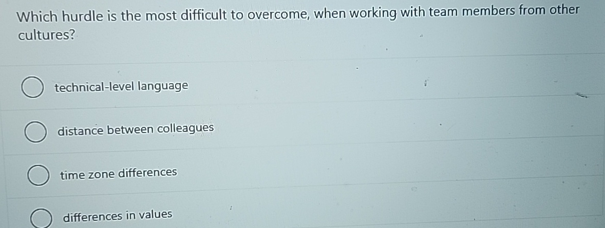 Which hurdle is the most difficult to overcome, when | Chegg.com
