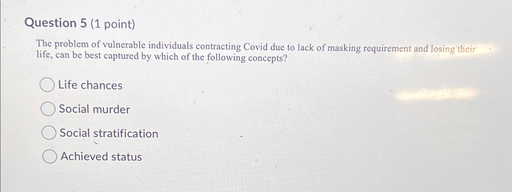 Solved Question 5 (1 ﻿point)The problem of vulnerable | Chegg.com