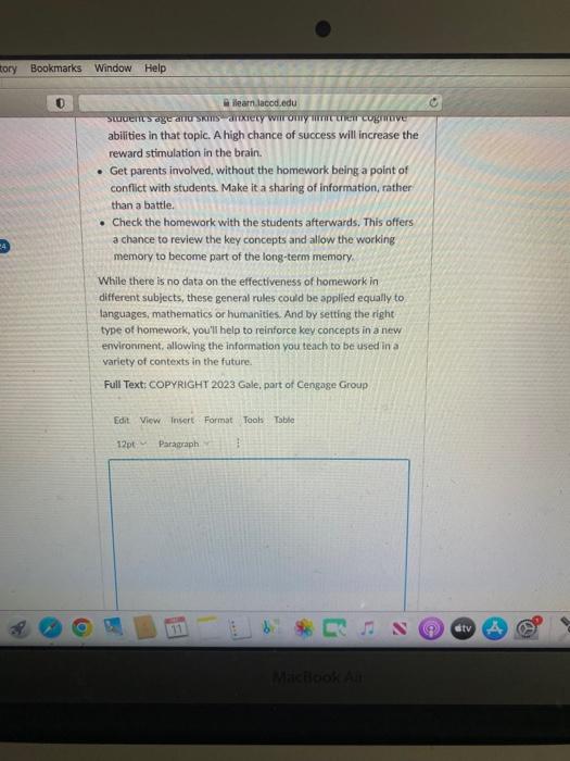 Solved Part Two: Analytical Writing - Text, Author, Reader | Chegg.com