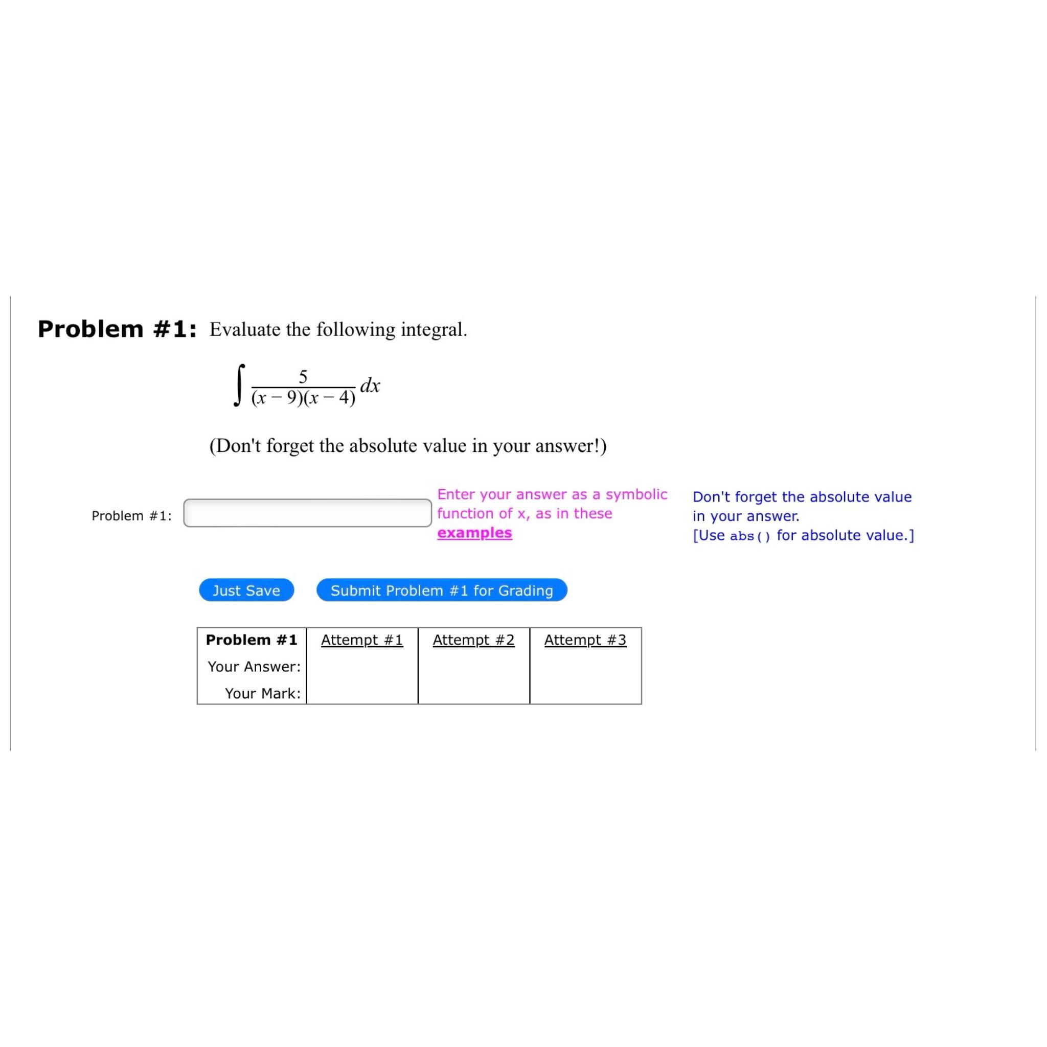 Solved Problem # 1: Evaluate the following | Chegg.com