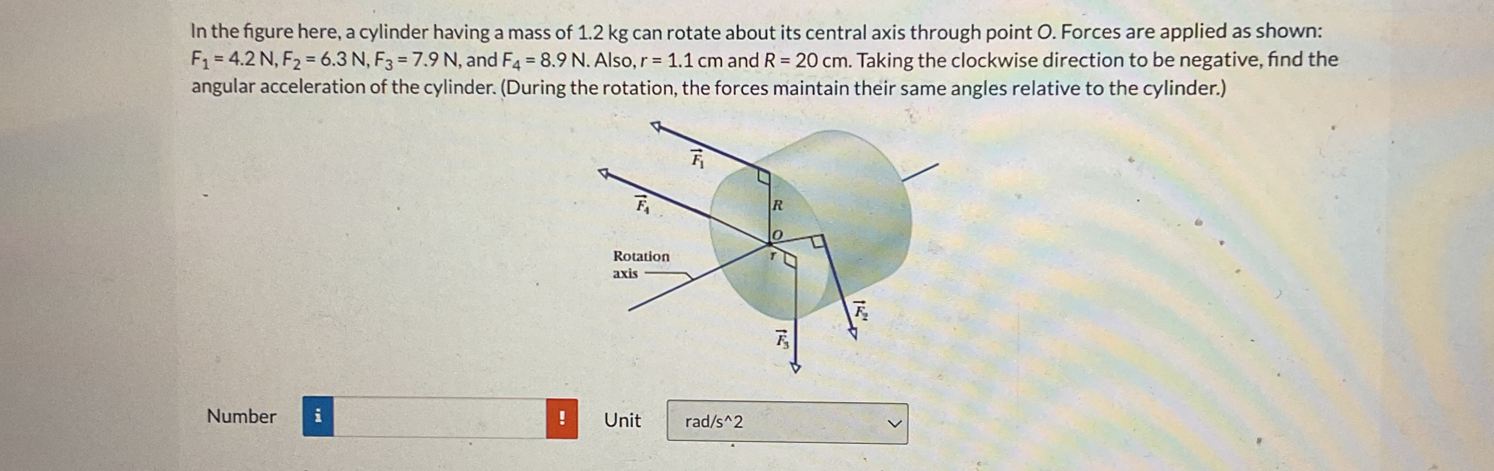Solved In the figure here, a cylinder having a mass of 1.2 | Chegg.com