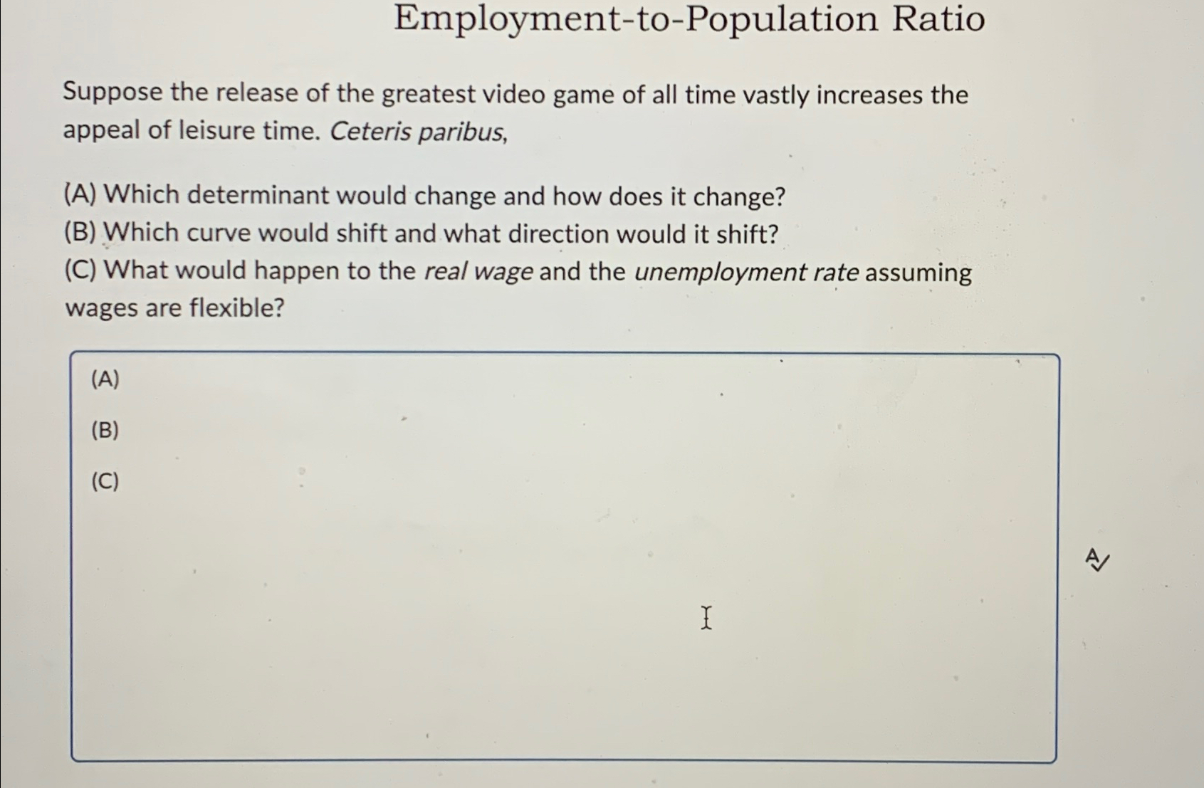 Solved Consider the Efficiency Wage model as discussed in | Chegg.com