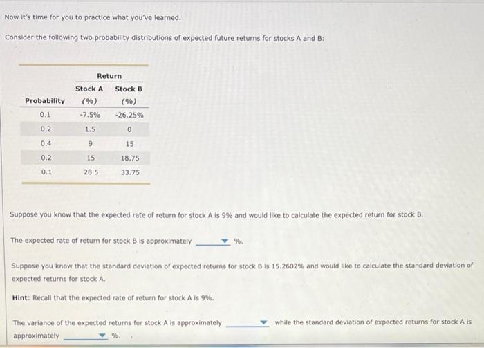 Solved Now Its Time For You To Practice What Youve Leamed