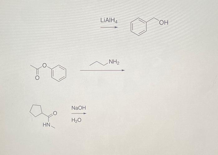 Solved LiAlH4 HH2OHaOH | Chegg.com