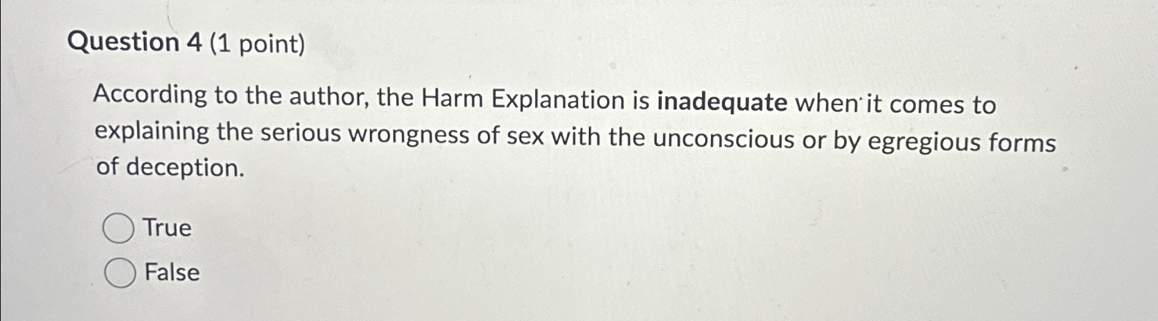 Solved Question 4 (1 ﻿point)According to the author, the | Chegg.com