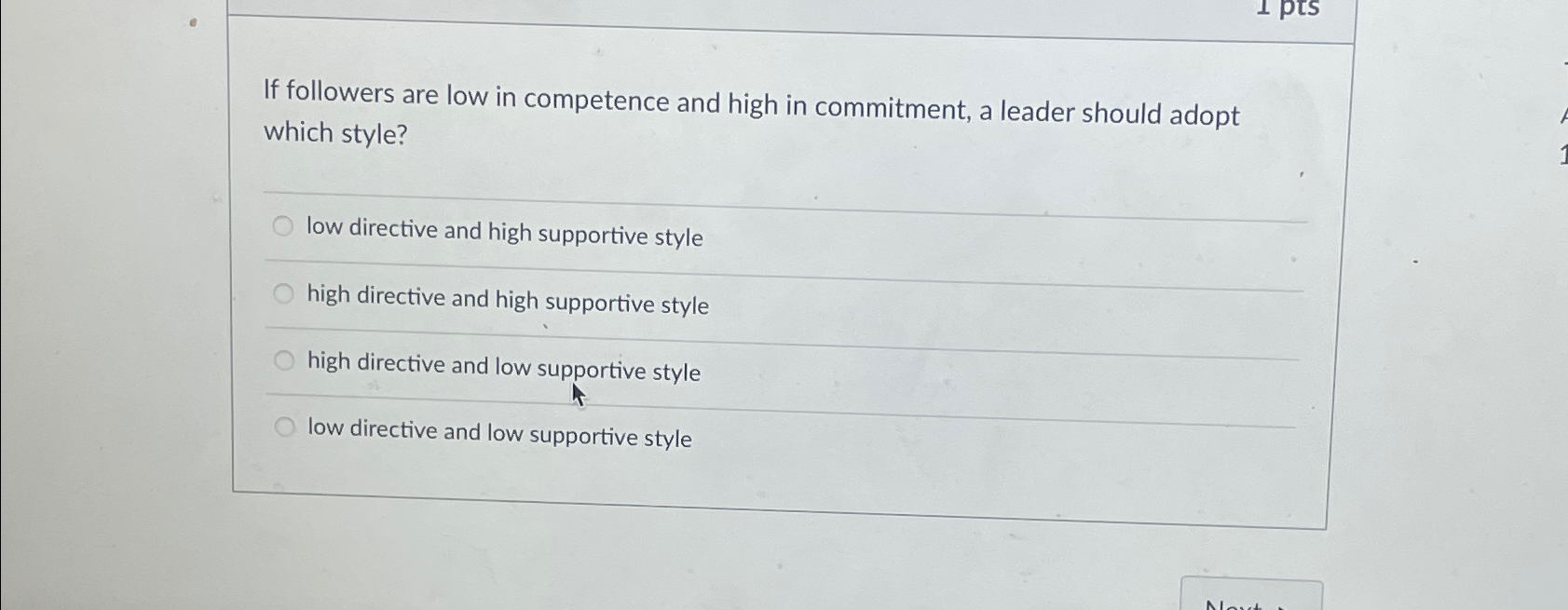 Solved If followers are low in competence and high in | Chegg.com