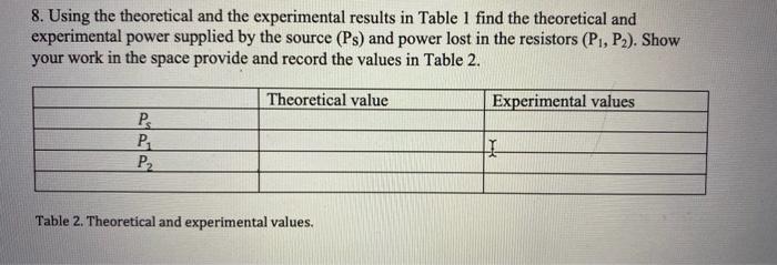 Solved I need help solving for the table shown in image 3. | Chegg.com