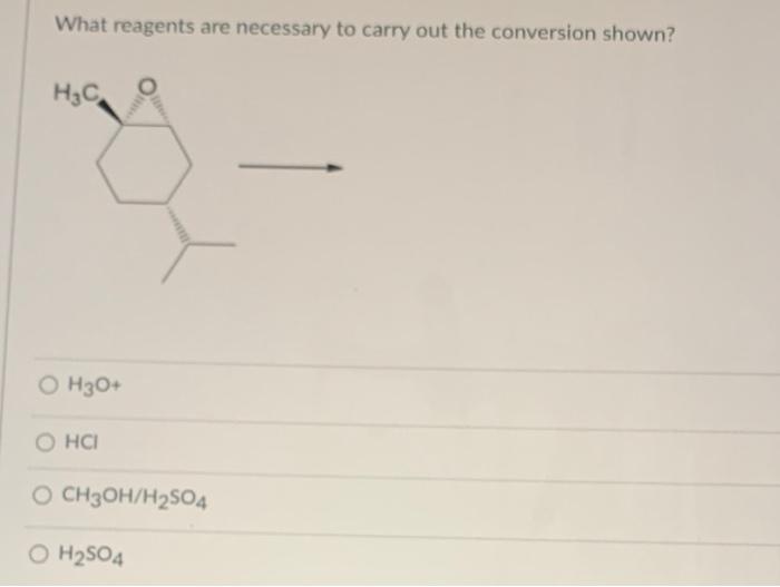 Solved What reagents are necessary to carry out the | Chegg.com