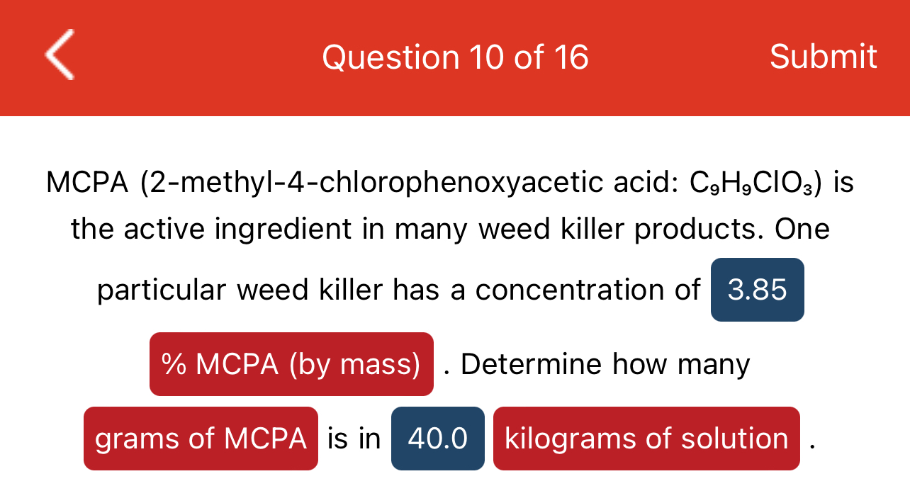 Solved Question 10 ﻿of 16SubmitMCPA | Chegg.com