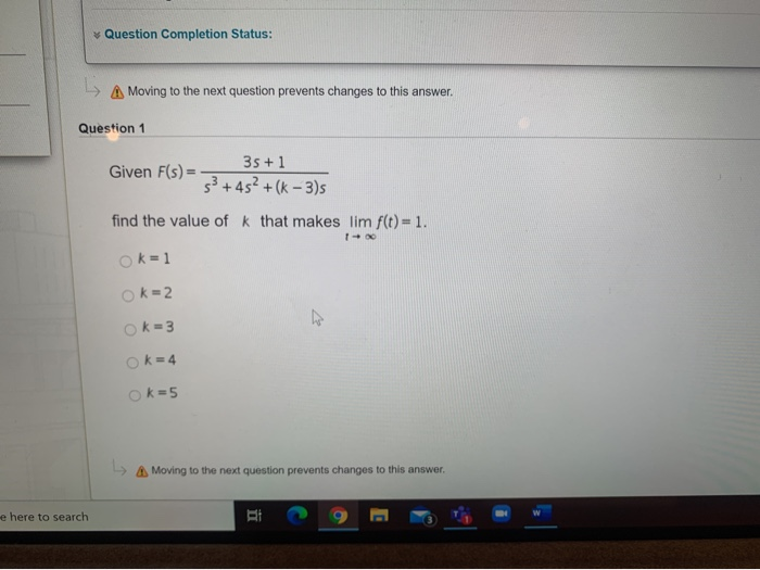Solved Question Completion Status: A Moving to the next | Chegg.com