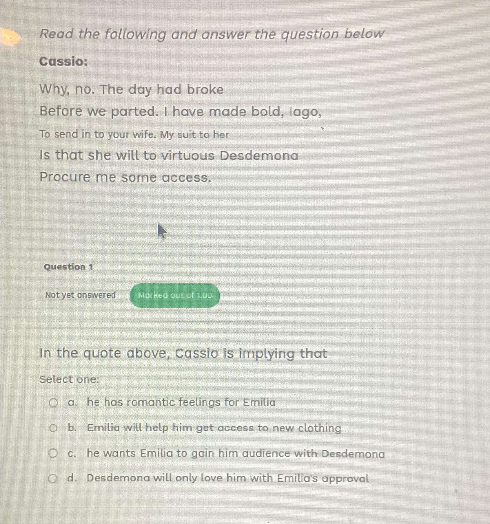 Solved Read the following and answer the question | Chegg.com