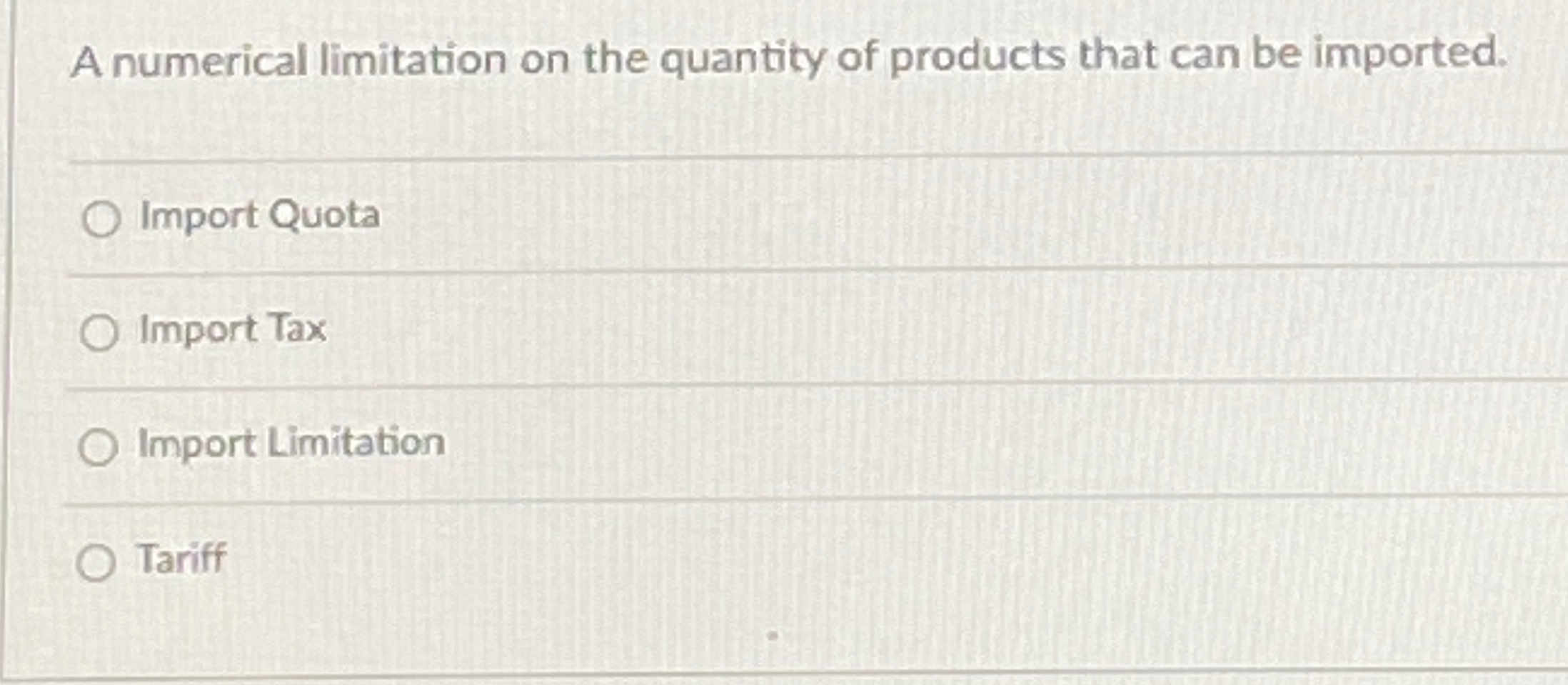 A numerical limitation on the quantity of products | Chegg.com