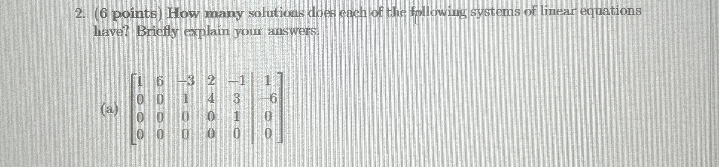 Solved (6 ﻿points) ﻿How many solutions does each of the | Chegg.com