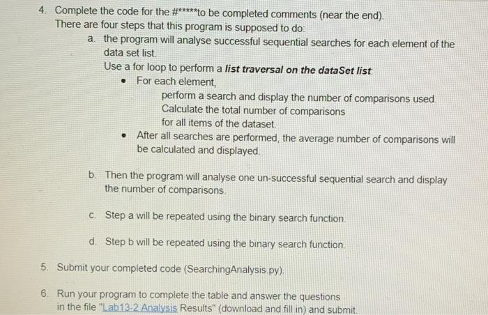 Solved Download The Incomplete Python Program Searching 