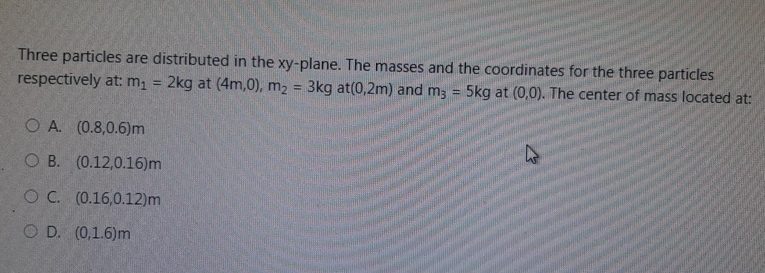 Solved Three particles are distributed in the xy-plane. The | Chegg.com