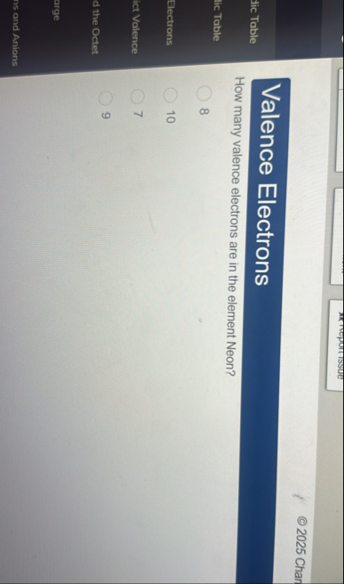 [Solved]: 2025 Chan Valence Electrons How many valence elec