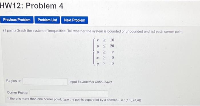 Solved HW12: Problem 4 Previous Problem Problem List Next | Chegg.com