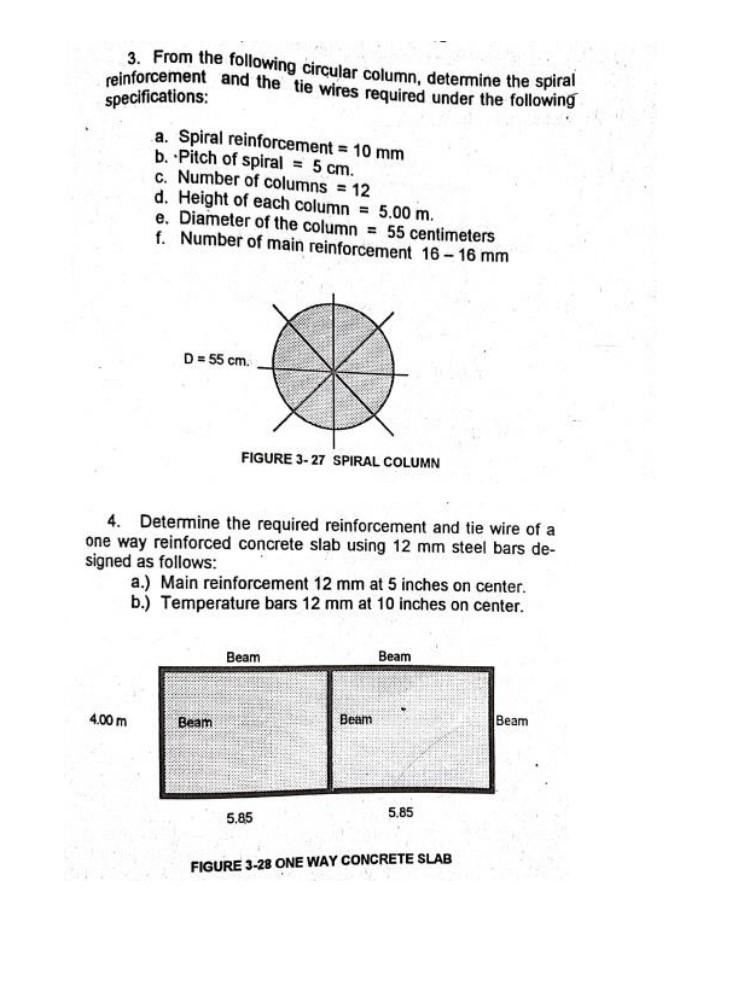 Solved 3. From the following circular column, determine the | Chegg.com