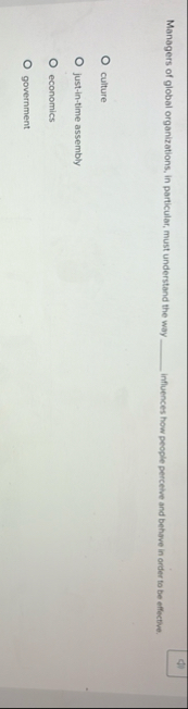 Solved Managers of global organizations, in particular, must | Chegg.com