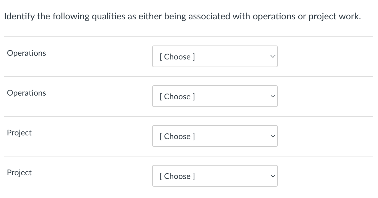Solved Identify the following qualities as either being | Chegg.com
