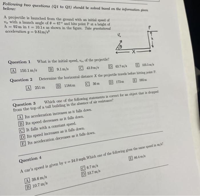 Solved Following two questions (Q1 to Q2) should be solved | Chegg.com