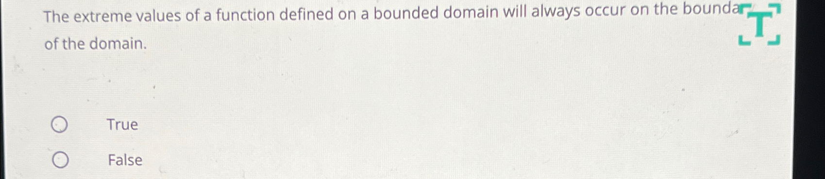 Solved The extreme values of a function defined on a bounded | Chegg.com