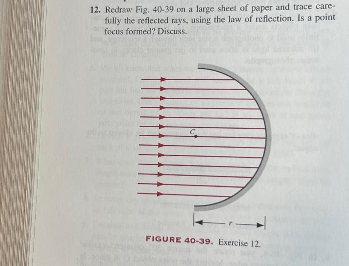 Solved 12. Redraw Fig. 40-39 on a large sheet of paper and | Chegg.com